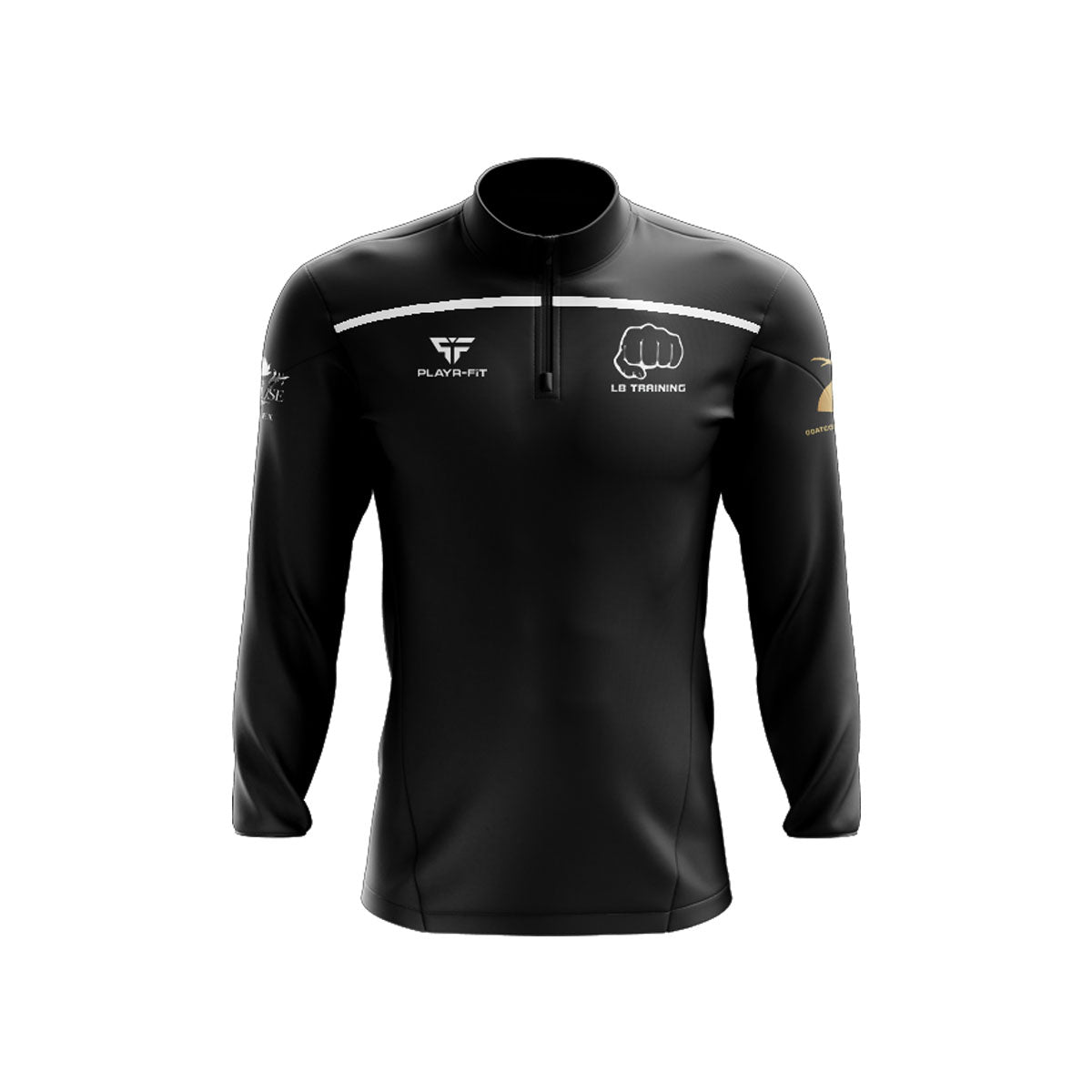 LB Training Midlayer (1/4 Zip) Spirit (Black/White) - Kids – PLAYR-FIT ...