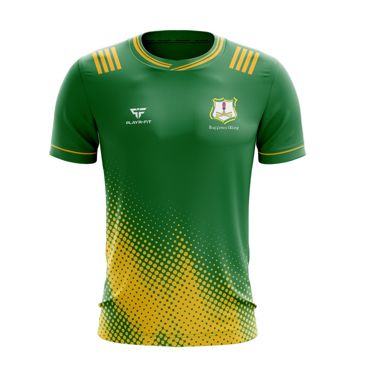 Buffers Alley Jersey 01 (Green/Yellow) - Adults – PLAYR-FIT Teamwear
