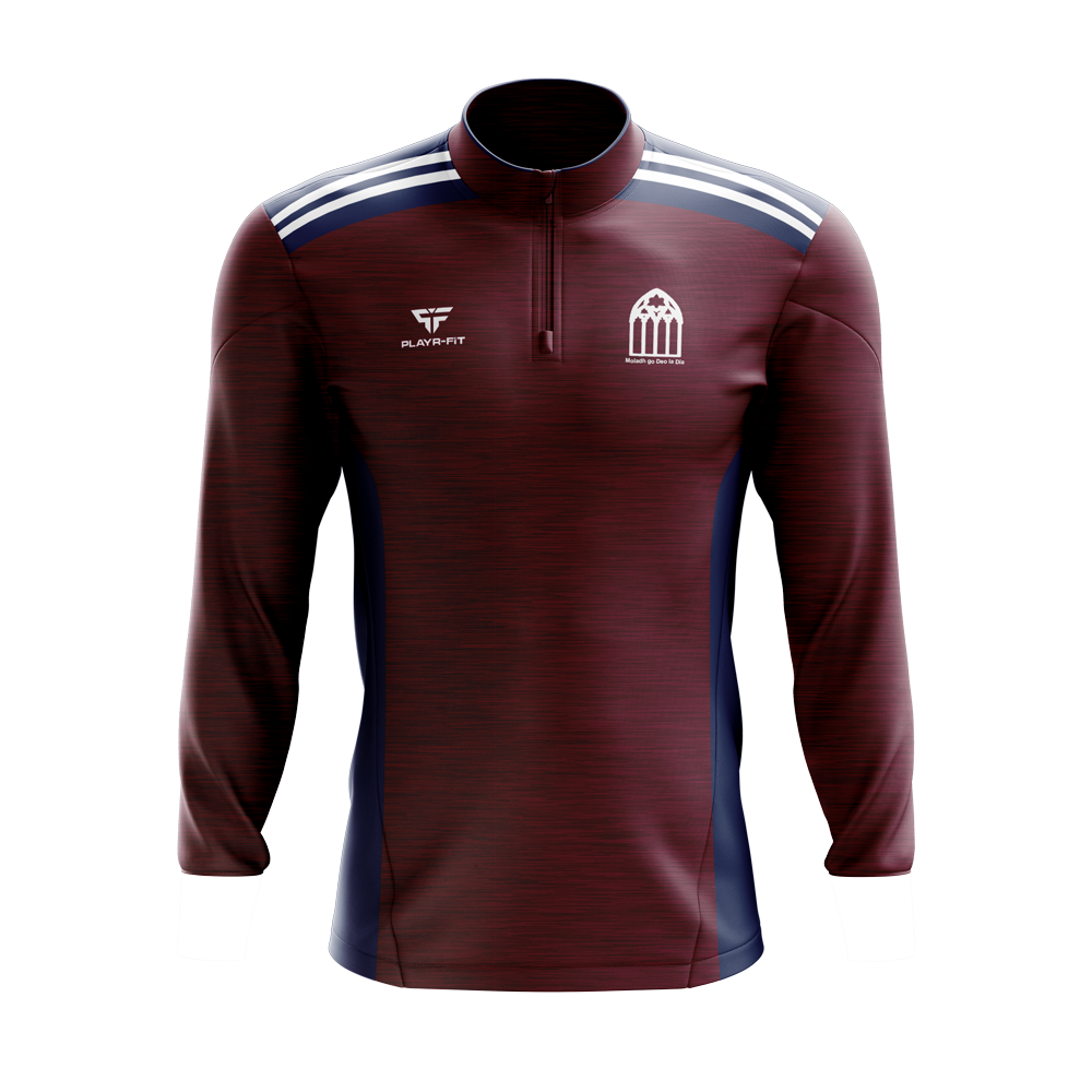 Presentation College Athenry Students Midlayer (1/4 Zip) Endure Maroon ...