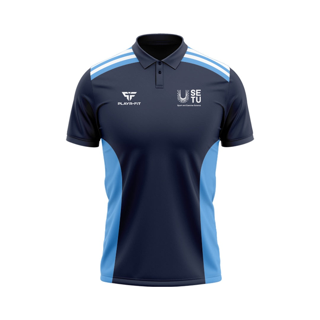 SETU Sport and Exercise Science Polo Endure (Navy/Sky/White) - Kids ...